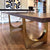 Black Walnut Brass Inlay Tunnel Table – yjinteriors