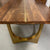 Black Walnut Brass Inlay Tunnel Table – yjinteriors